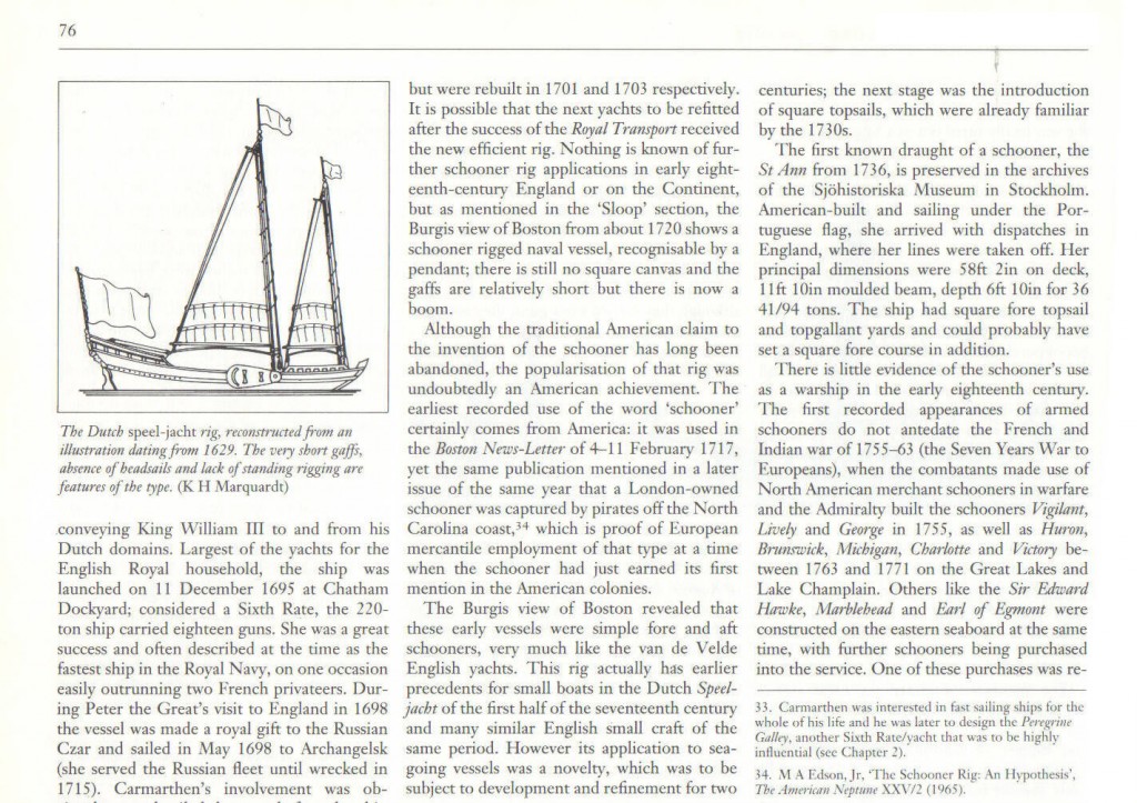 The Fore and Aft Rigged Warship | Karl Heinz Marquardt F.A.S.M.A.